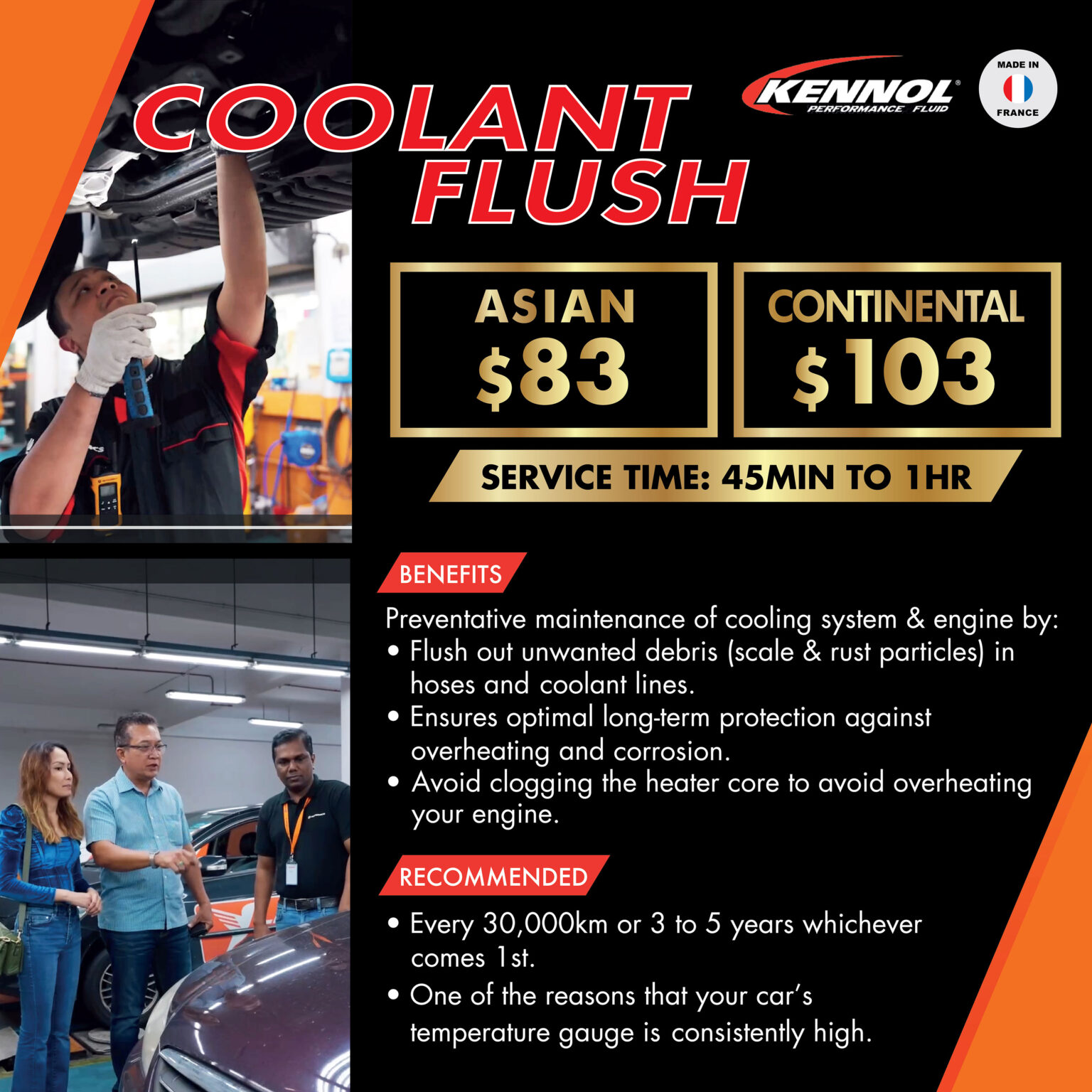 Coolant Flush - Autobacs