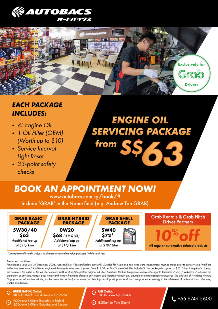 Grab Driver Promotion - Autobacs